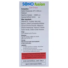Sono Fusion Eye Drops 10 ml | Uses, Side Effects, Price | Apollo Pharmacy
