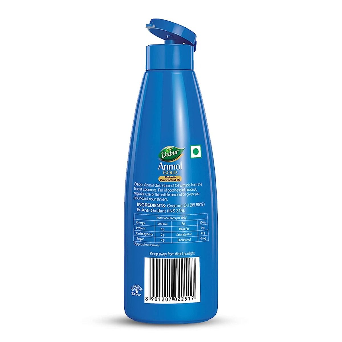 Dabur Anmol Gold 100% Pure Coconut Oil, 600 ml Price, Uses, Side ...