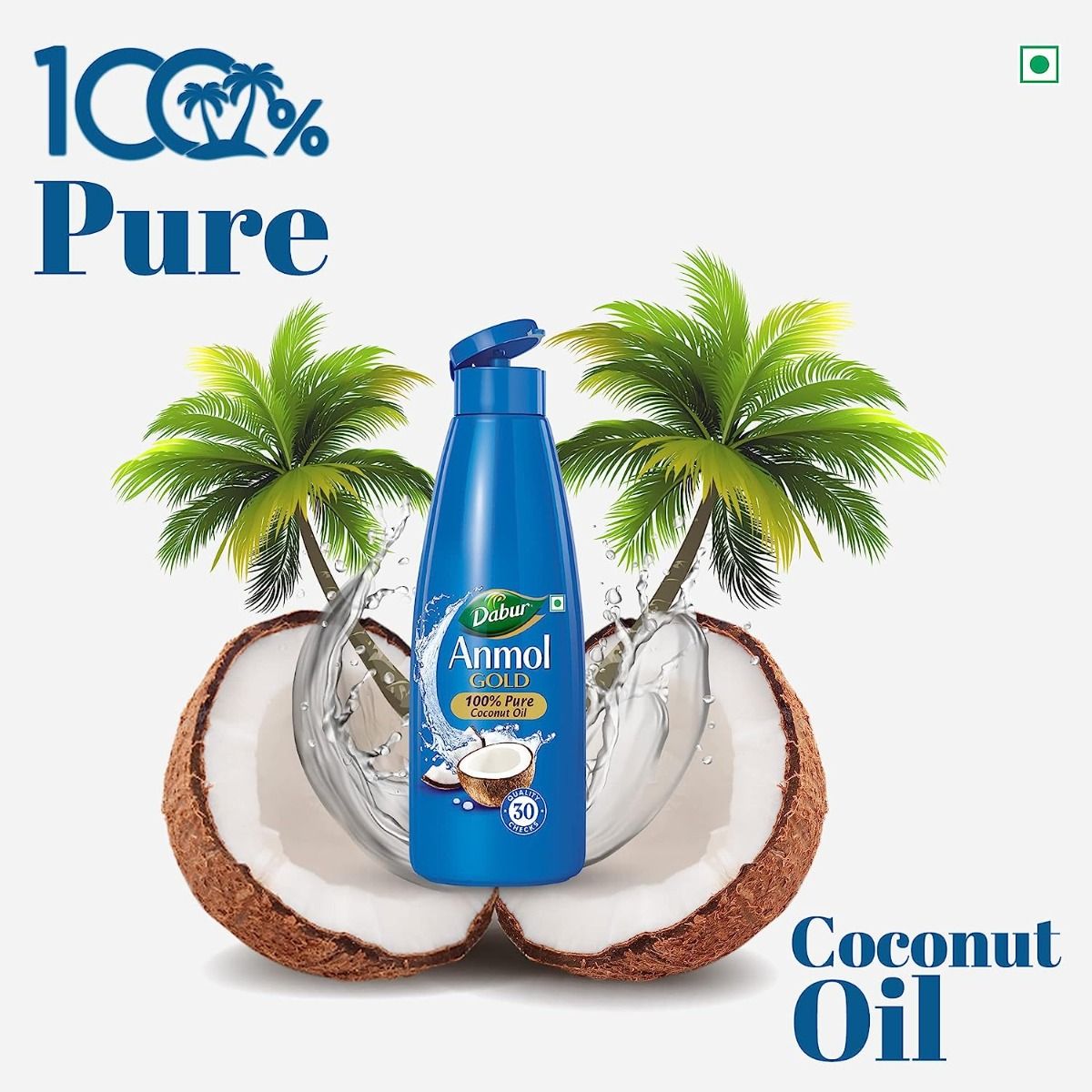 Dabur Anmol Gold 100% Pure Coconut Oil, 600 ml Price, Uses, Side ...