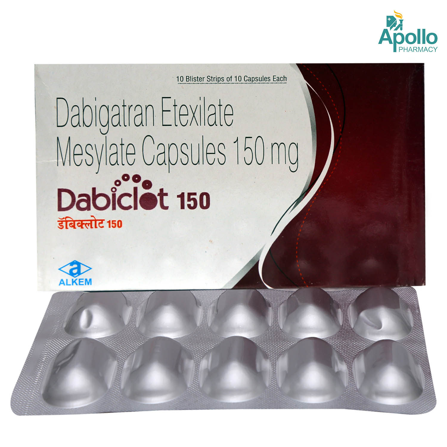 Dabiclot 150 Capsule 10's Price, Uses, Side Effects, Composition ...