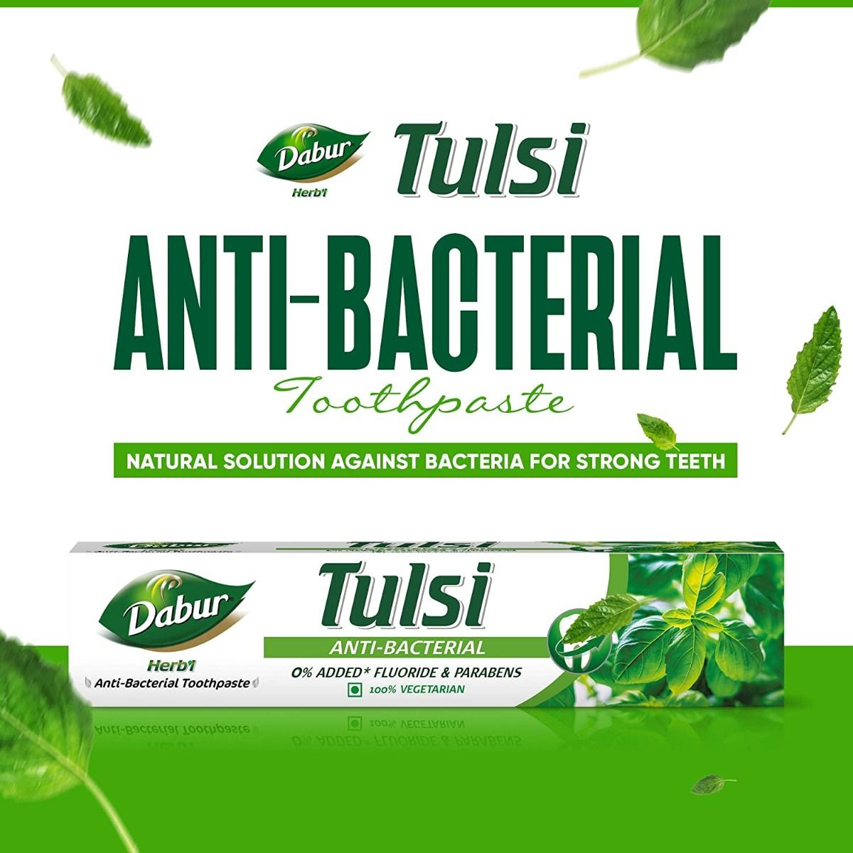 Dabur Herb'l Tulsi Anti-Bacterial Tooth Paste, 100 gm Price, Uses, Side ...