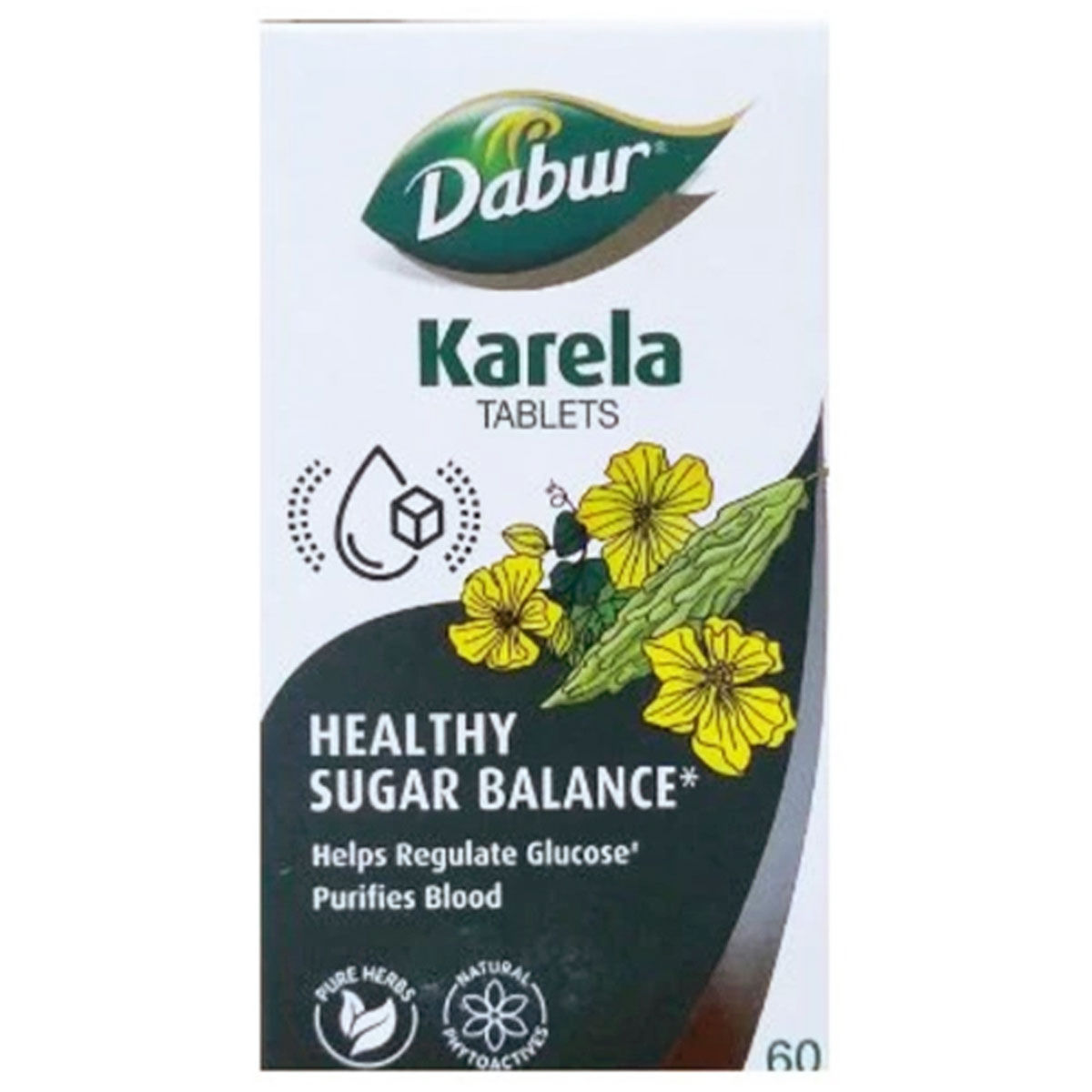 Buy Dabur Karela Healthy Sugar Balance, 60 Tablets | 19 Minutes ...