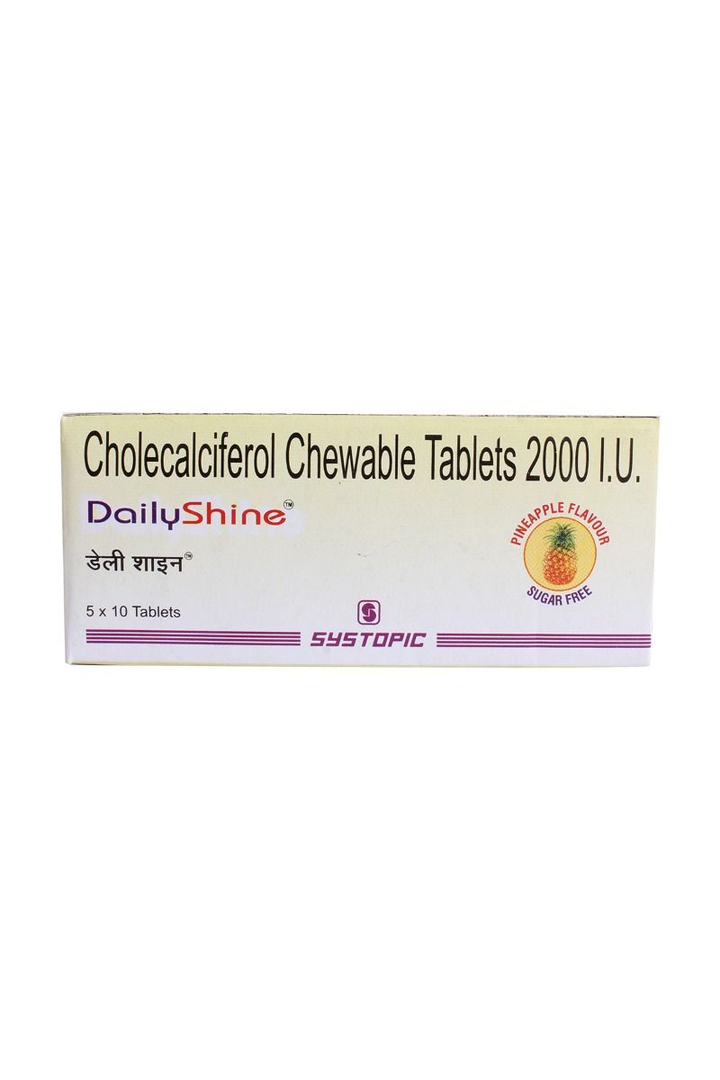 DailyShine 2000 IU Tablet 10's Price, Uses, Side Effects, Composition ...
