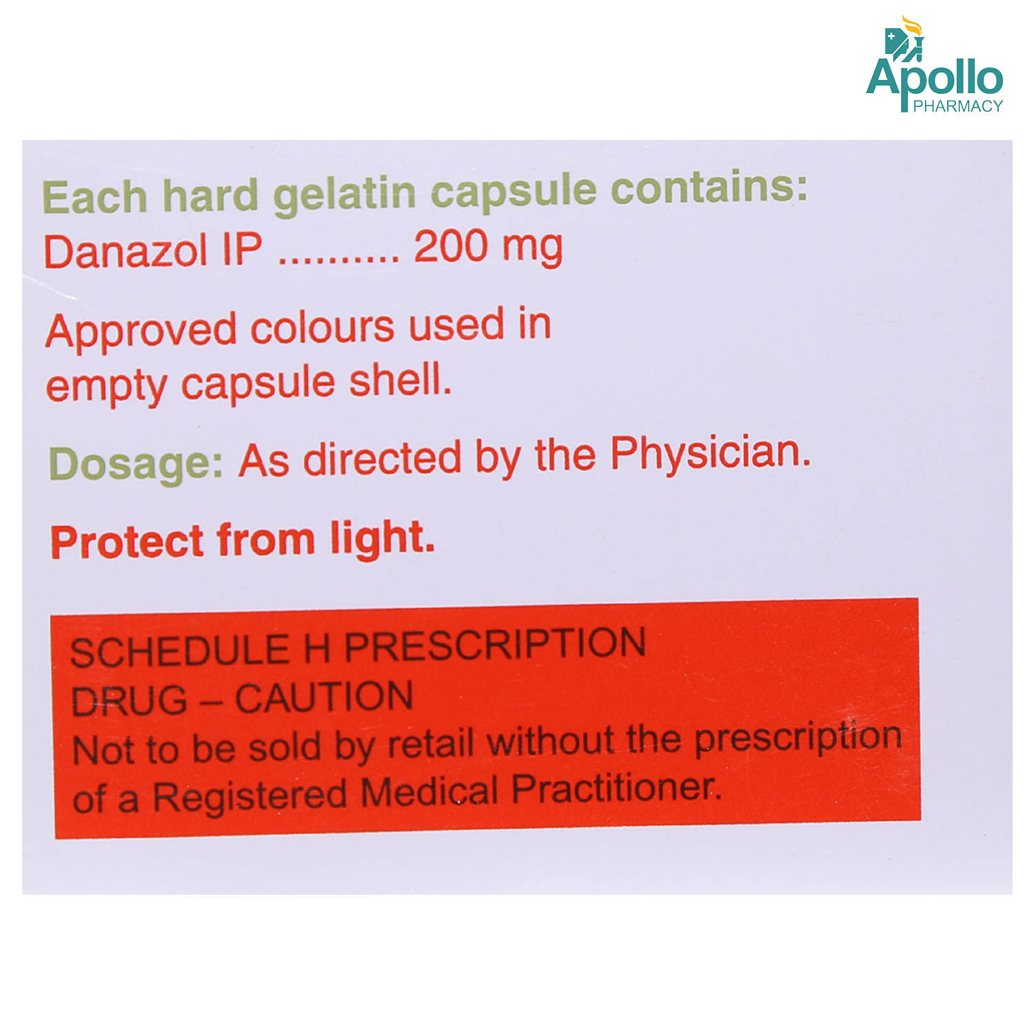 Danogen 200 Capsule 10's Price, Uses, Side Effects, Composition ...