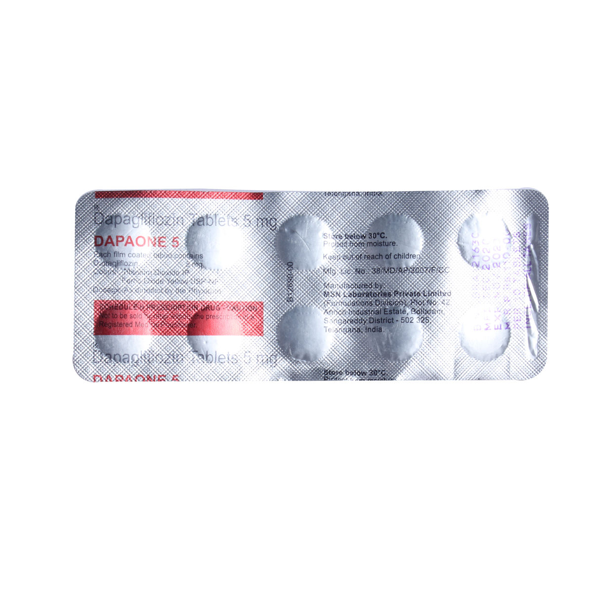Dapaone 5mg Tablet | Uses, Side Effects, Price | Apollo Pharmacy