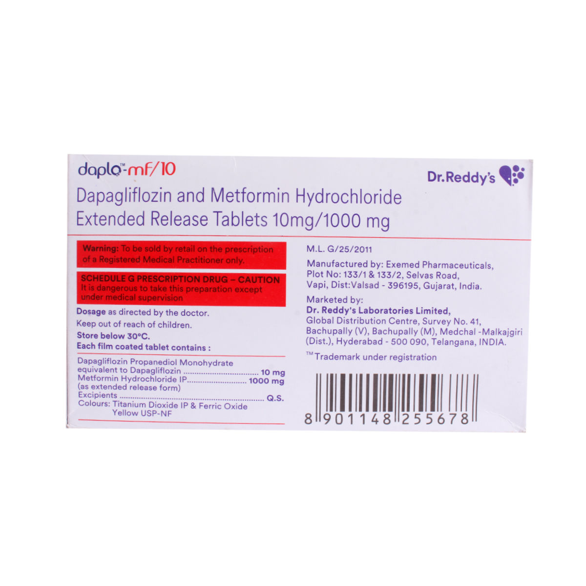 Daplo-MF 10 Tablet 10's Price, Uses, Side Effects, Composition - Apollo ...