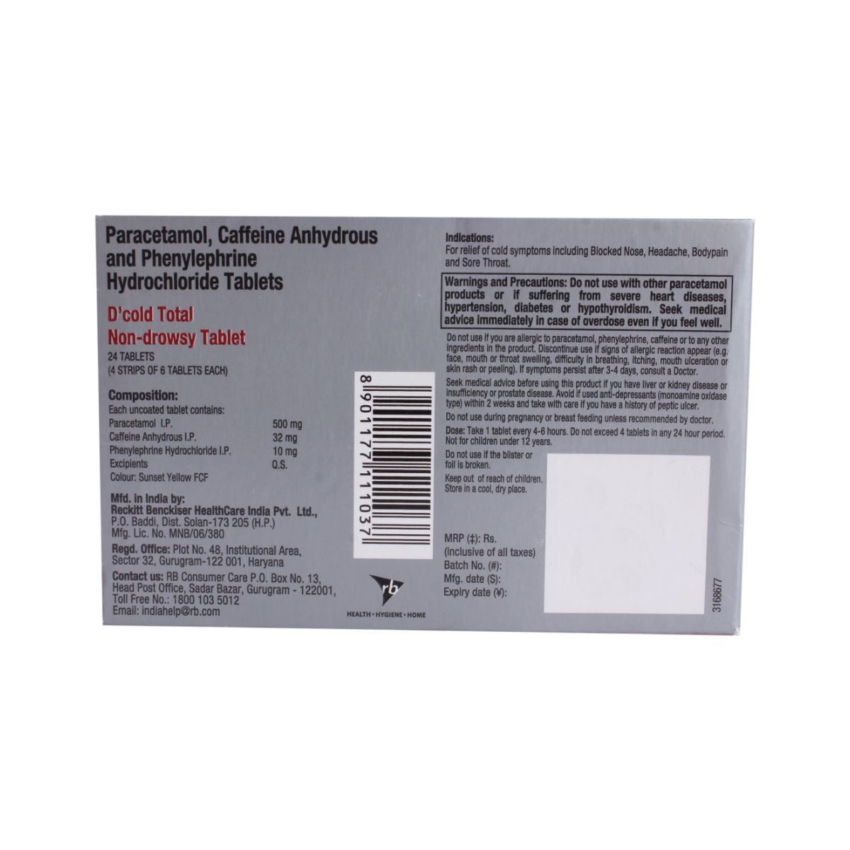 D Cold Total, 6 Tablets Price, Uses, Side Effects, Composition - Apollo ...