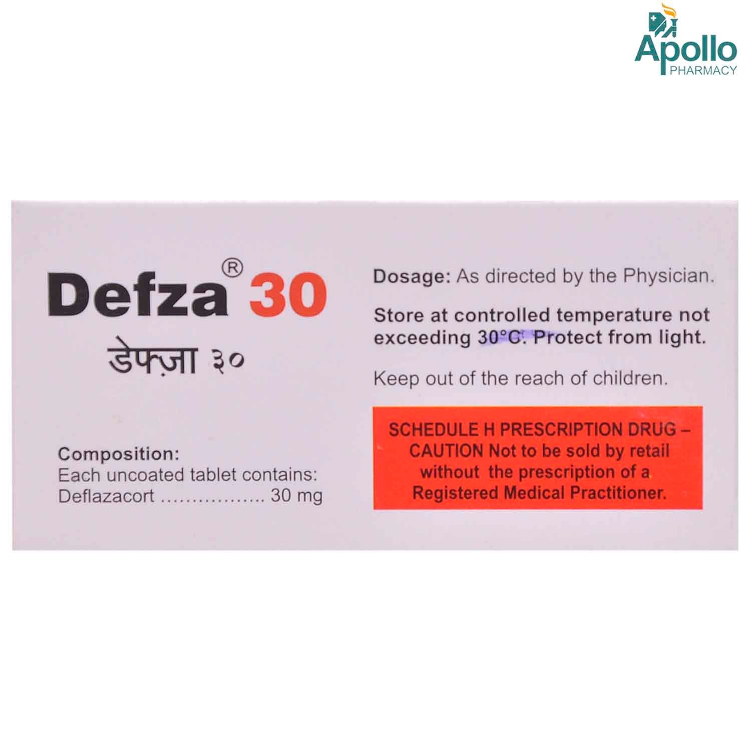 Defza 30 Tablet 6's Price, Uses, Side Effects, Composition - Apollo ...
