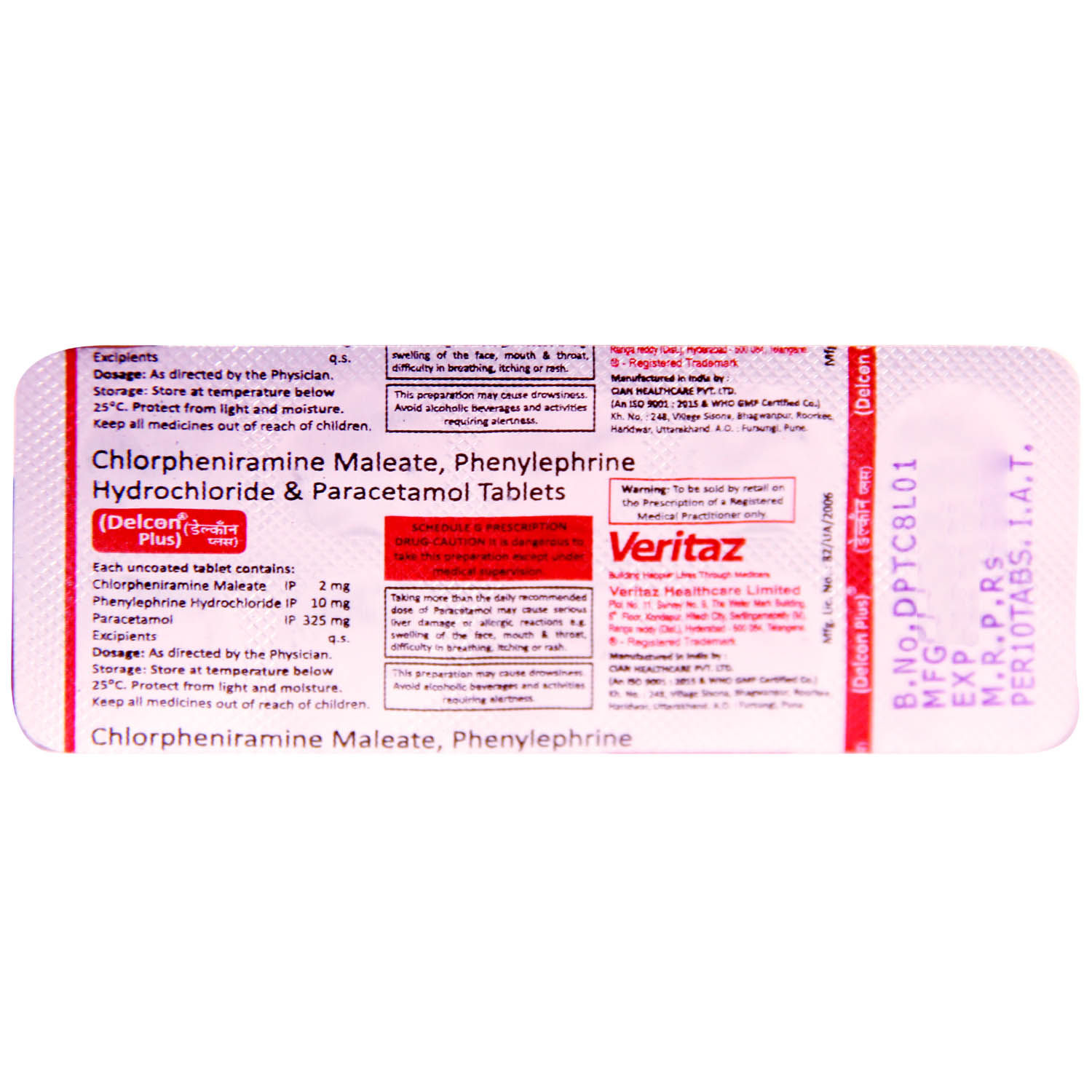 Delcon Plus Tablet 10's Price, Uses, Side Effects, Composition - Apollo ...