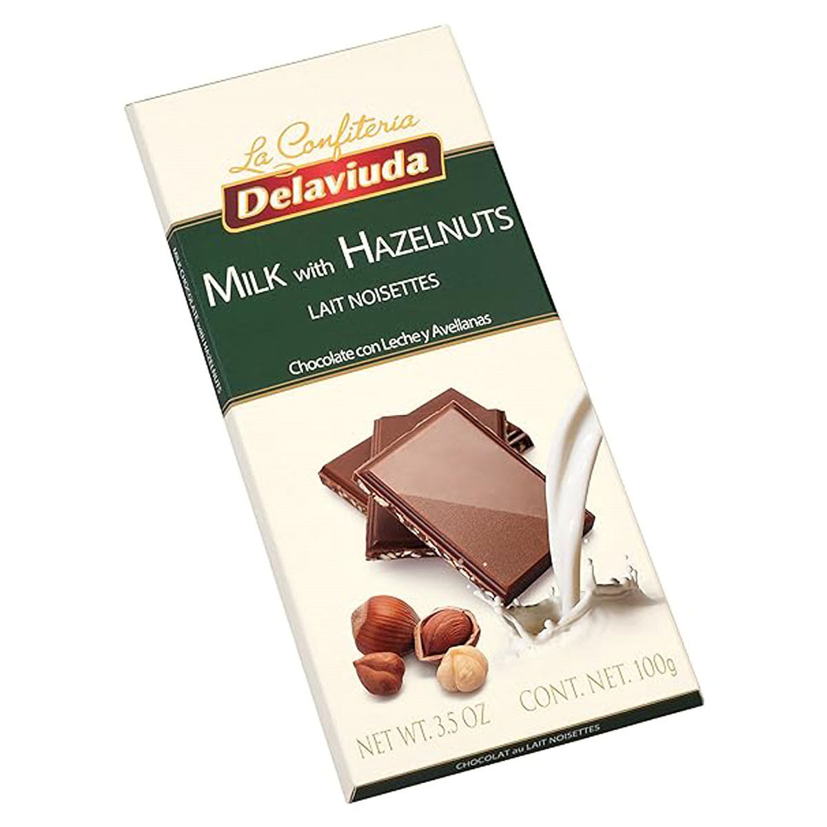 Buy Delaviuda Milk Chocolate Hazelnut, 100 gm | 19 Minutes Delivery ...