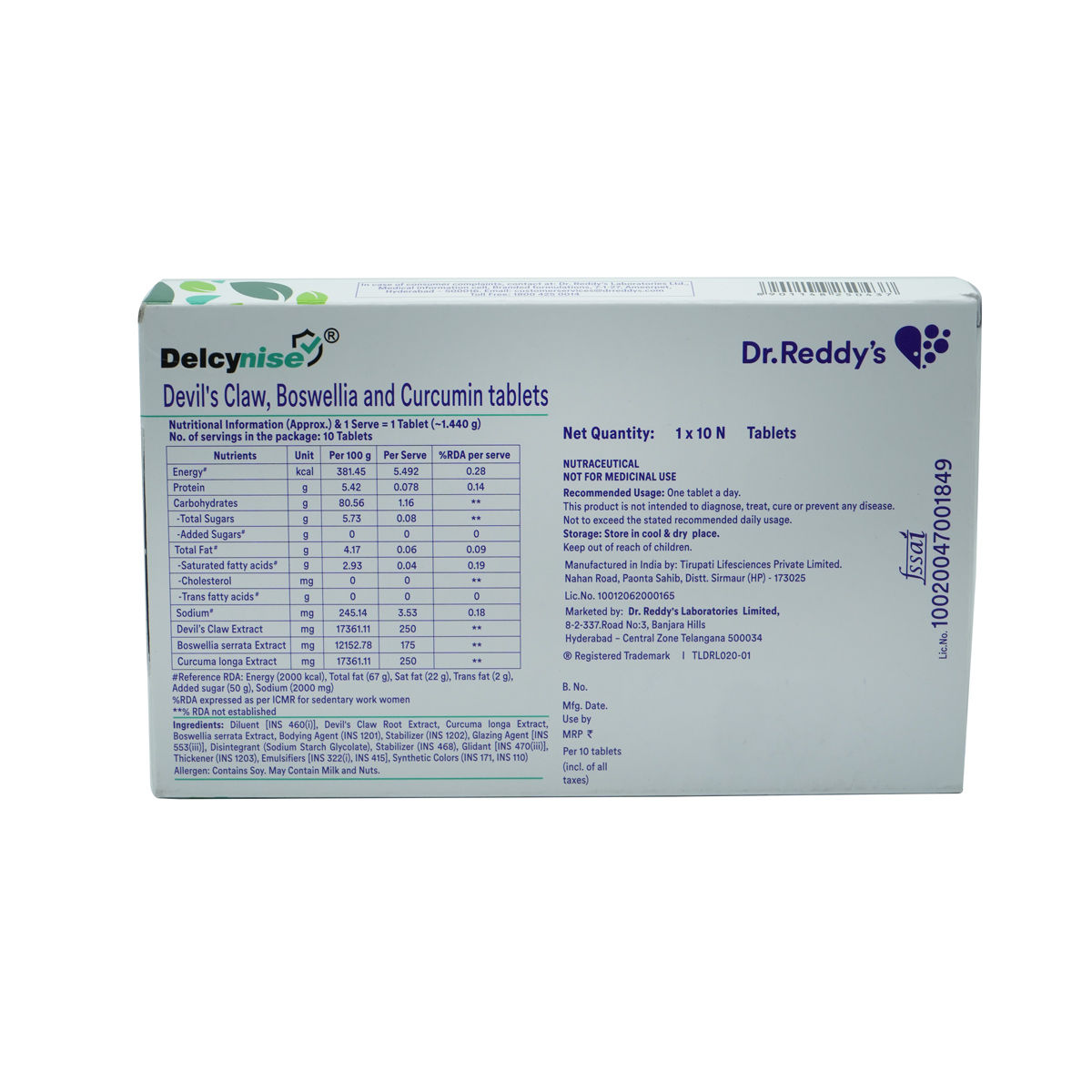 Delcynise Tablet 10's Price, Uses, Side Effects, Composition - Apollo ...