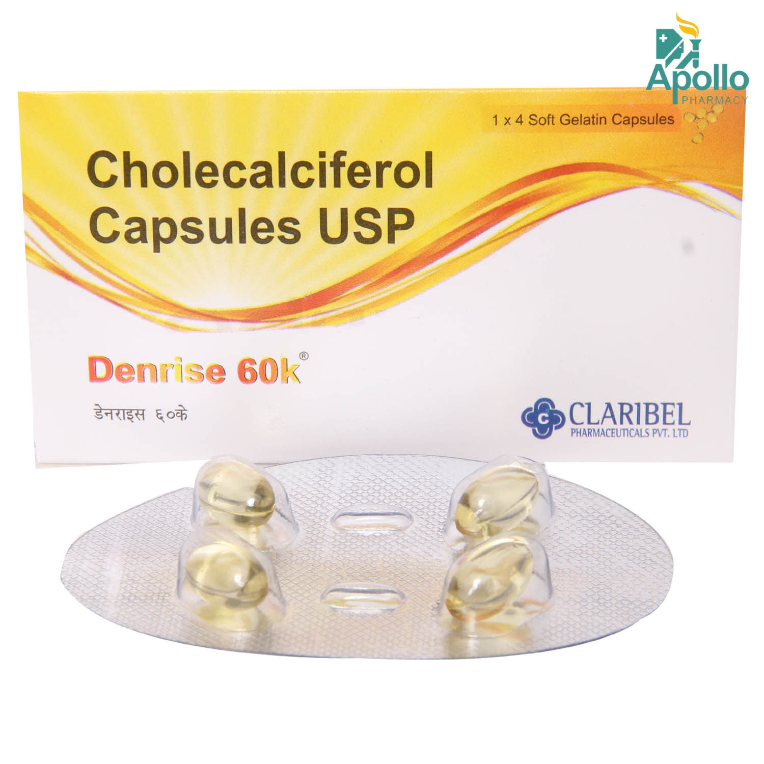 Denrise 60K Capsule 4's Price, Uses, Side Effects, Composition - Apollo ...
