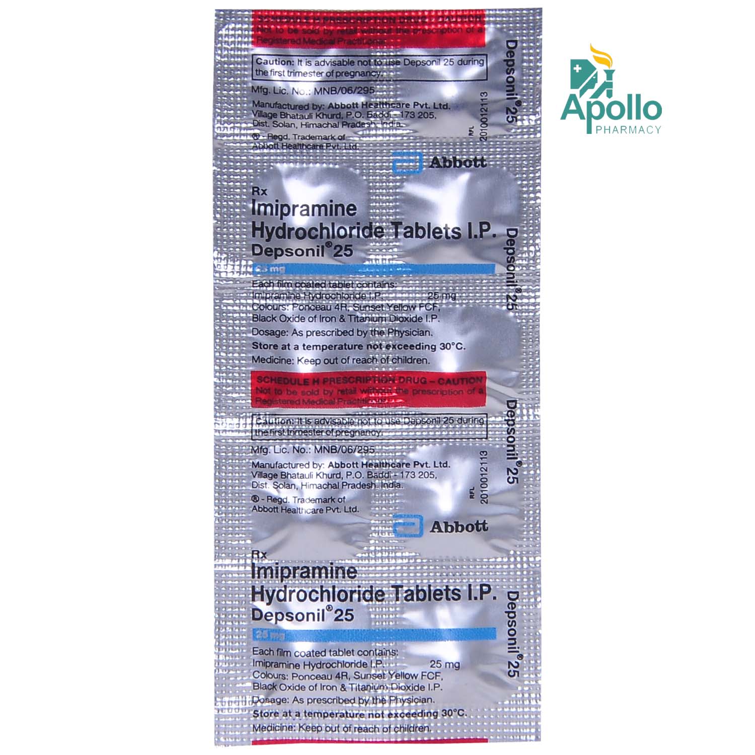 Depsonil 25 Tablet | Uses, Side Effects, Price | Apollo Pharmacy