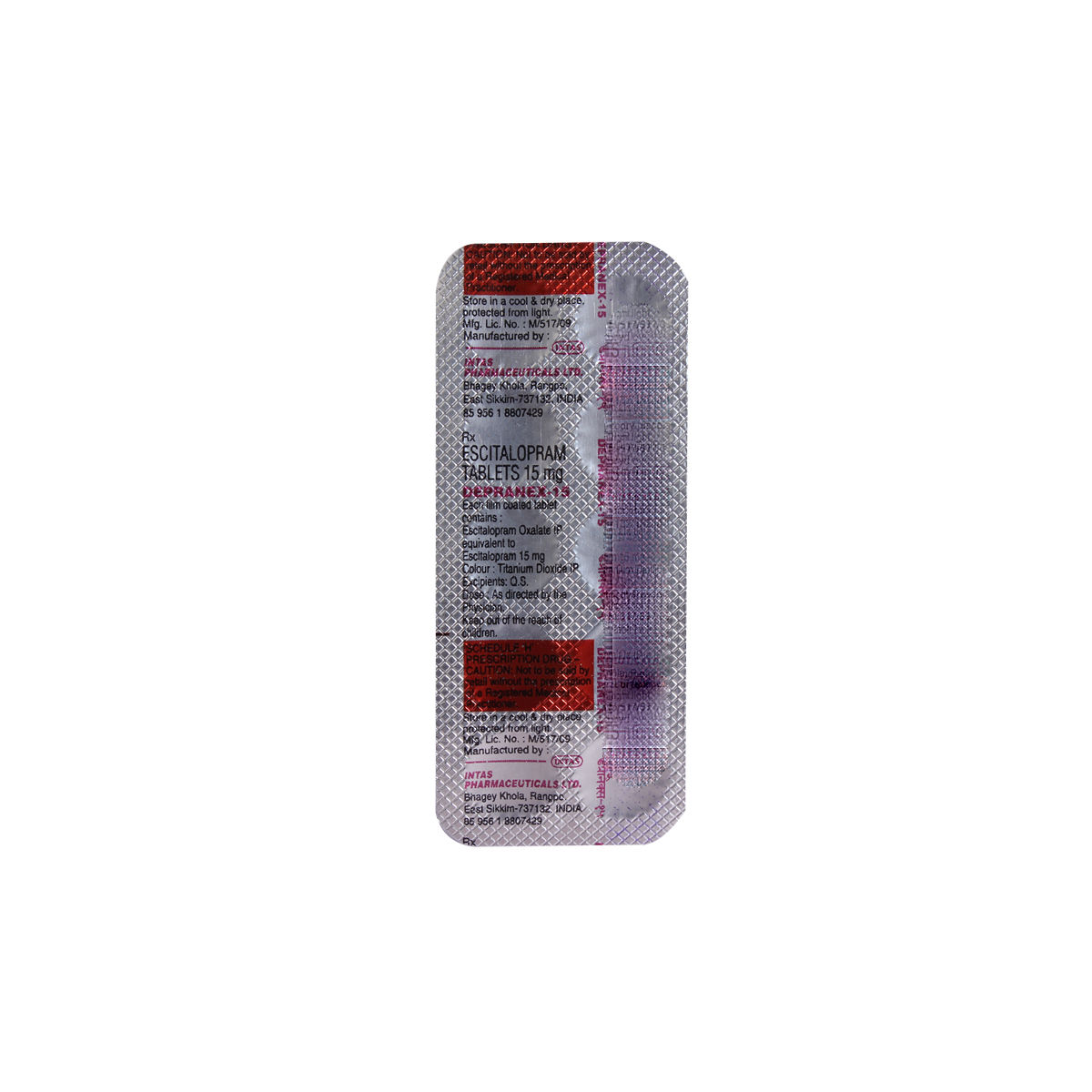 Depranex-15mg Tablet 10's Price, Uses, Side Effects, Composition ...