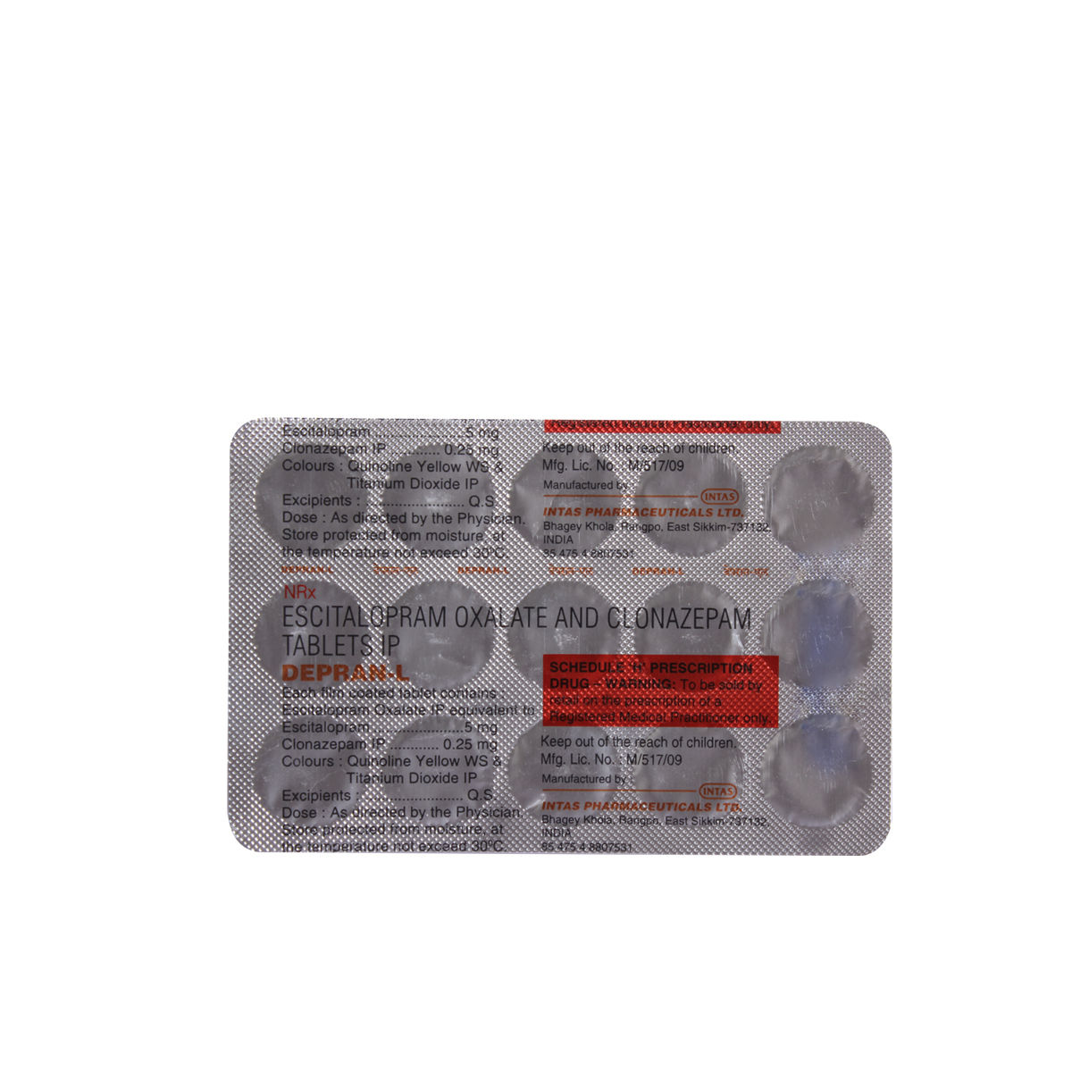Depran L Tablet 15's Price, Uses, Side Effects, Composition - Apollo ...
