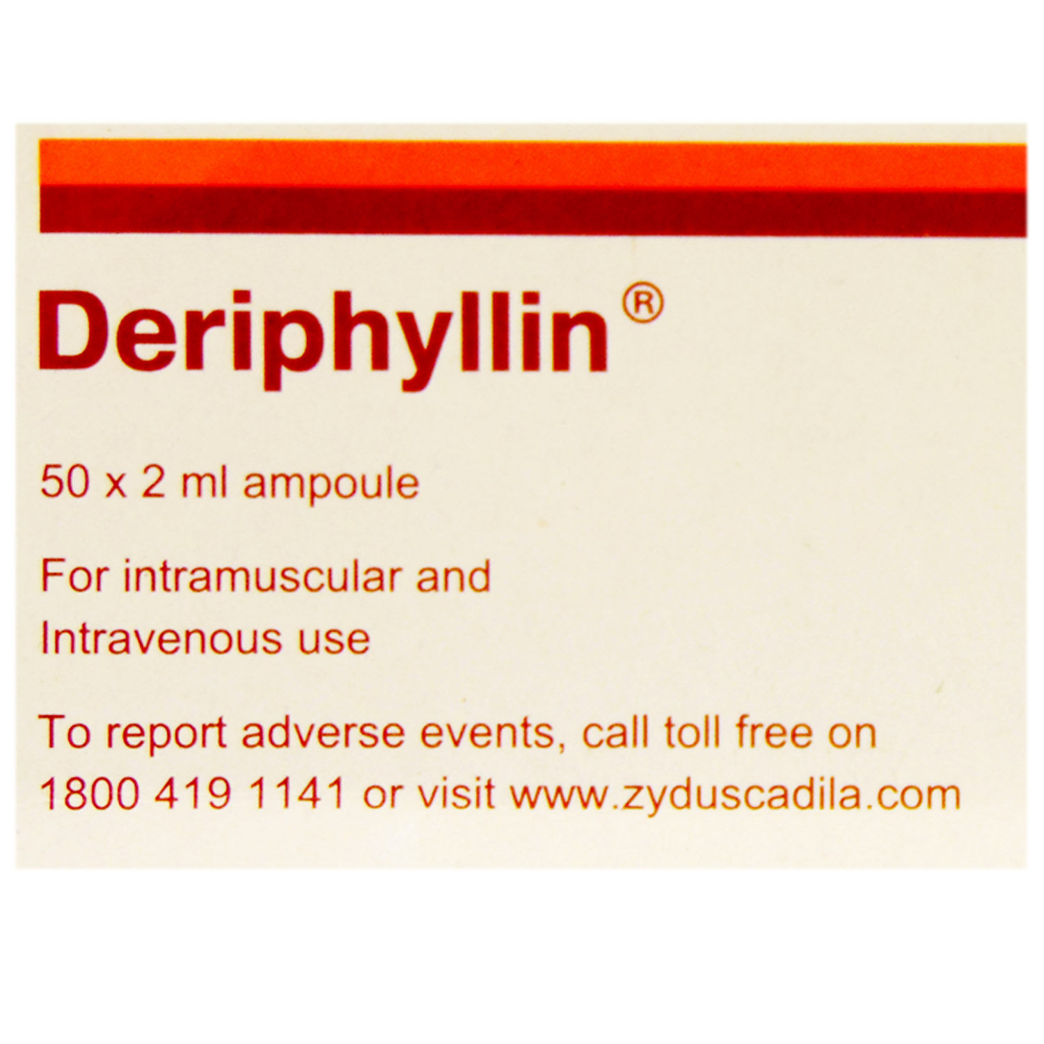 Deriphyllin Injection 10X2 ml Price, Uses, Side Effects, Composition ...