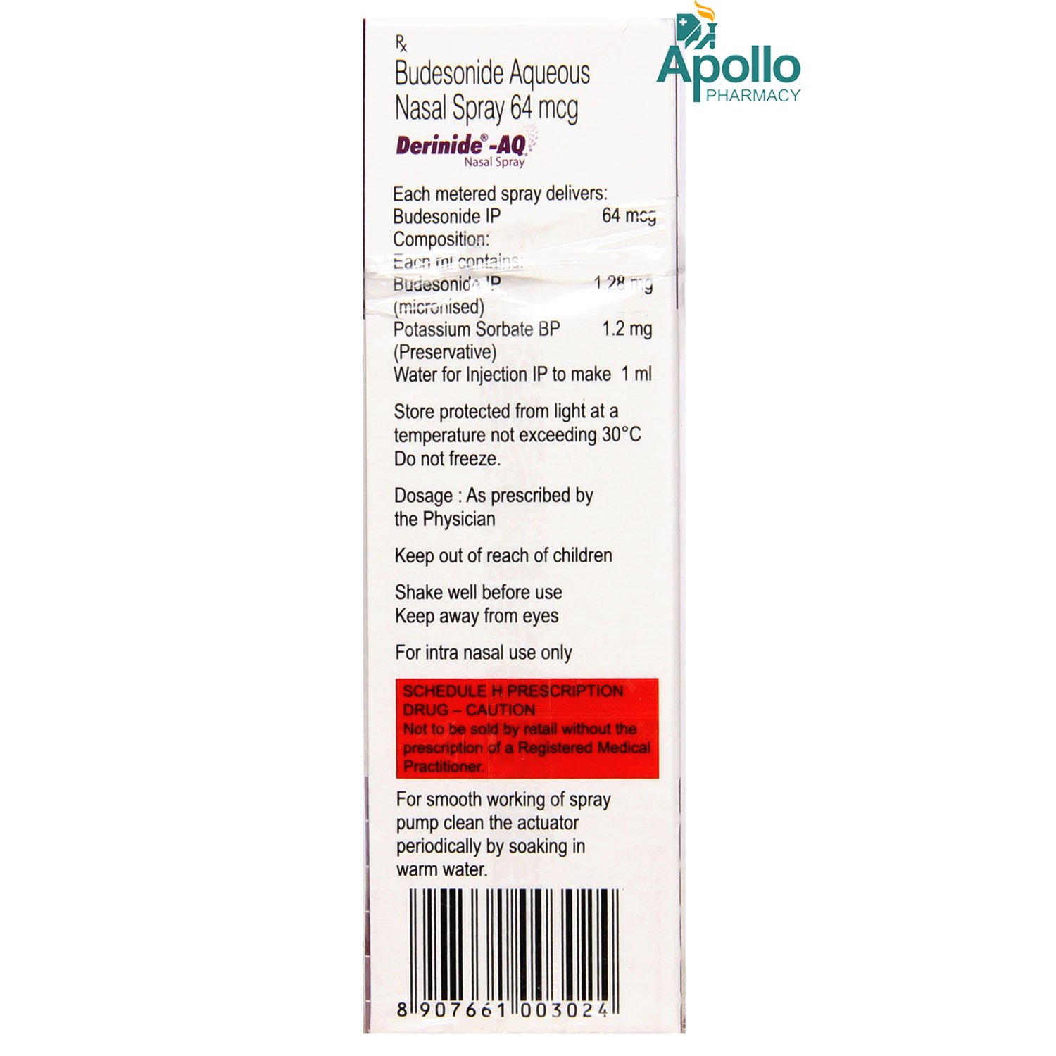 Derinide AQ Nasal Spray | Uses, Side Effects, Price | Apollo Pharmacy