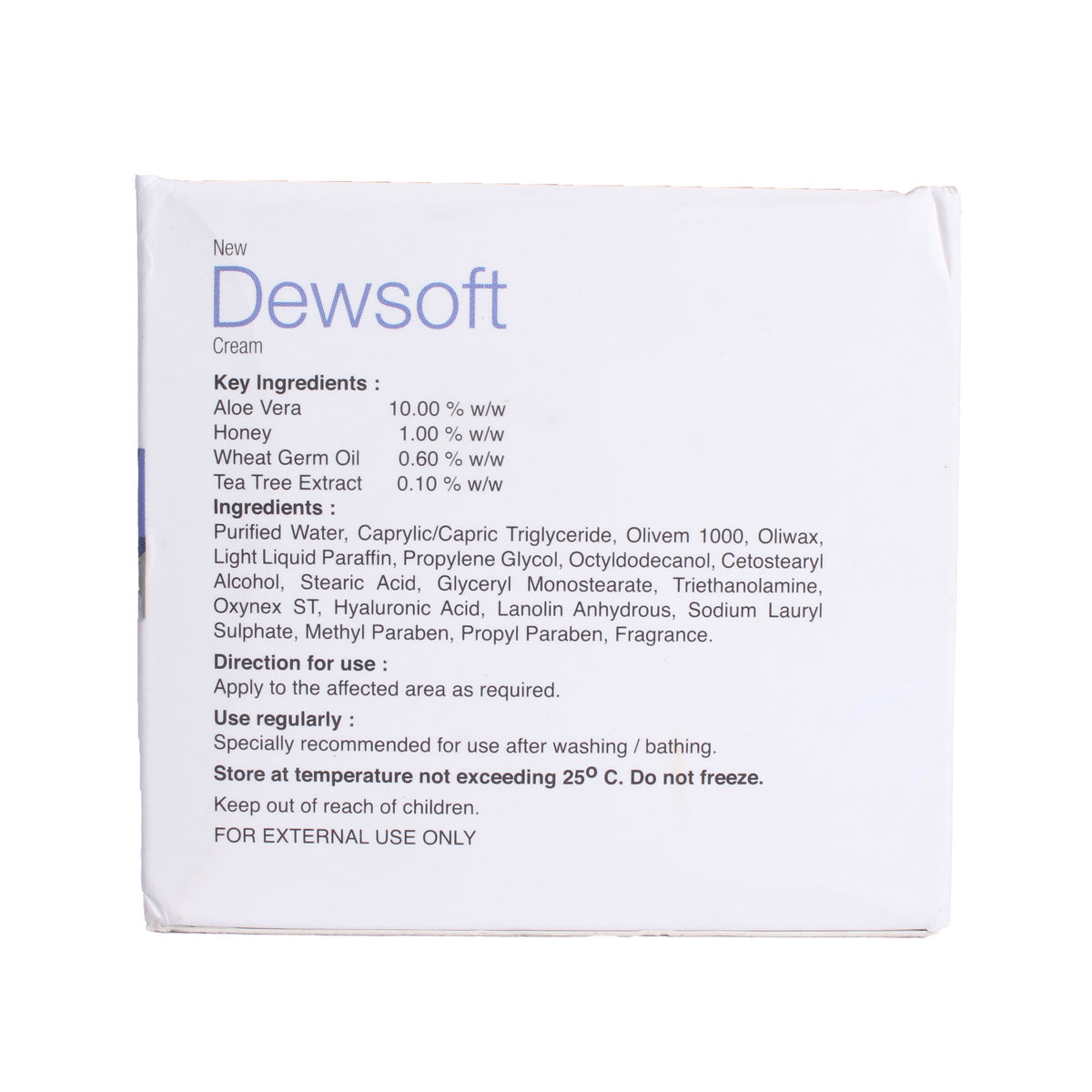New Dewsoft Cream 150 gm Price, Uses, Side Effects, Composition ...