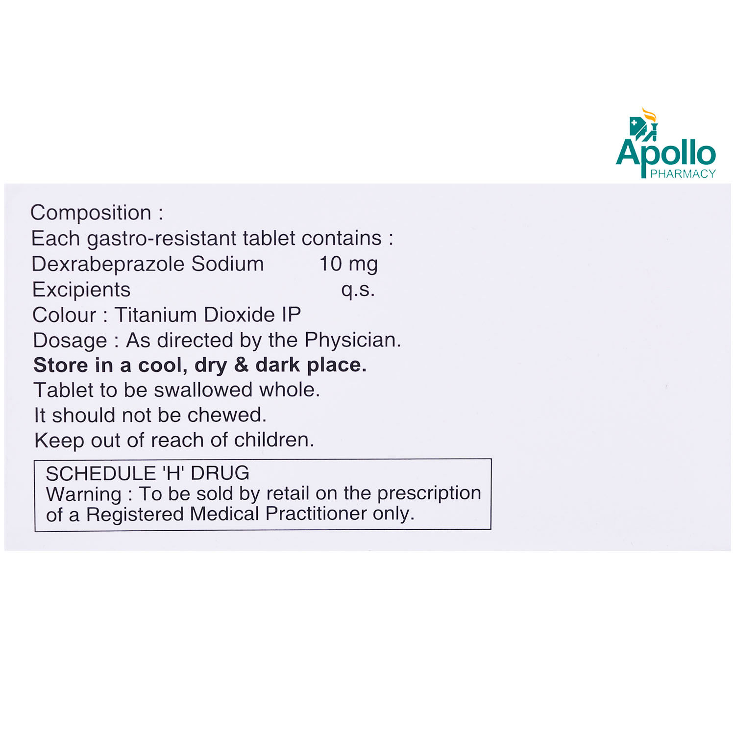 Dexpure 10 mg Tablet | Uses, Side Effects, Price | Apollo Pharmacy