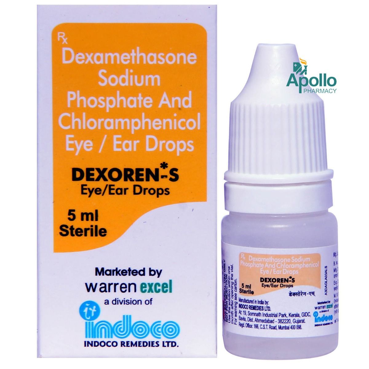 Dexoren S Eye/Ear Drops 5 ml Price, Uses, Side Effects, Composition ...