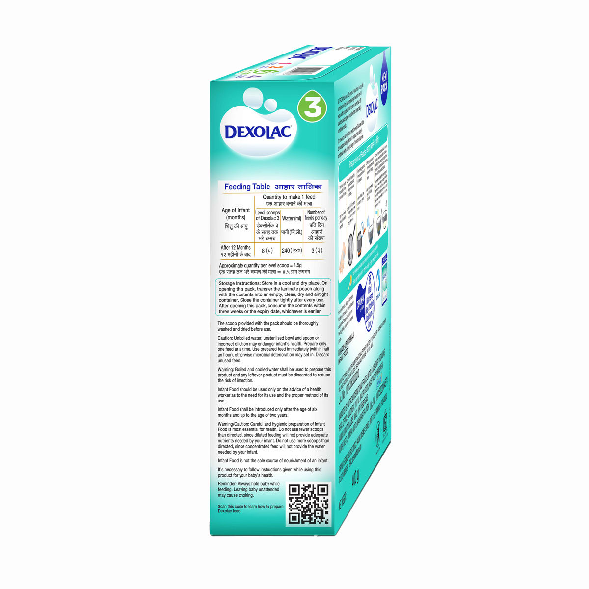 Dexolac Follow-Up Formula Stage 3 Powder (12-18 Months), 400 gm Refill ...