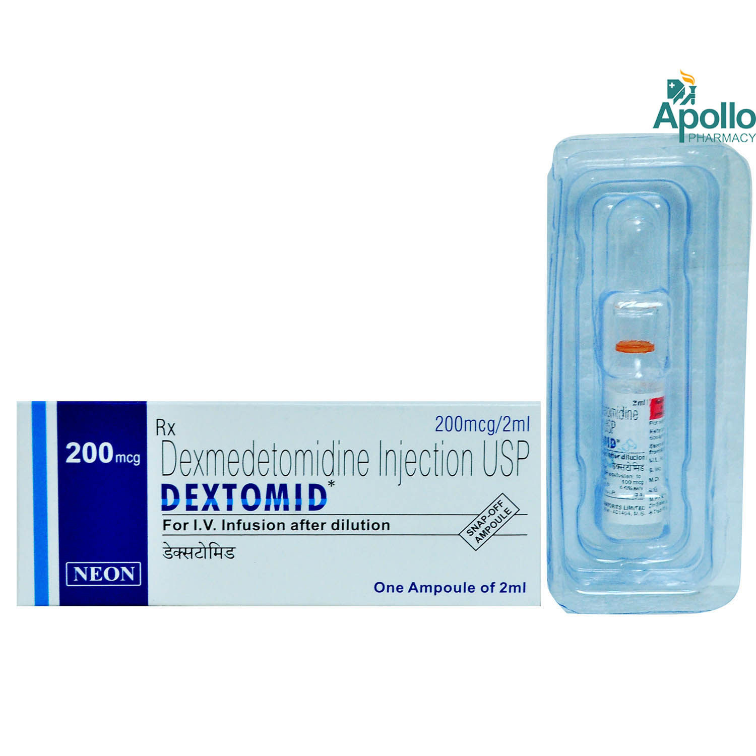 DEXTOMID 200MCG INJECTION 2ML Price, Uses, Side Effects, Composition ...