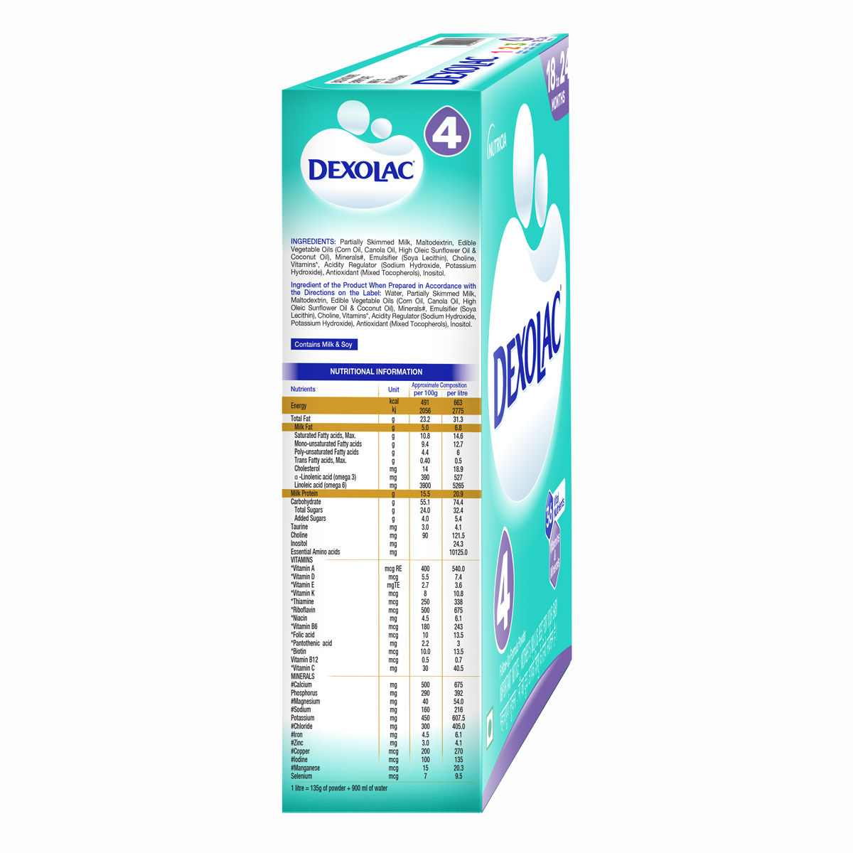 Dexolac Follow-Up Formula Stage 4 Powder (18-24 Months), 400 gm Refill ...