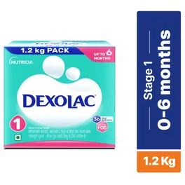 Buy Dexolac Infant Formula Stage 1 Powder for Up to 6 Months, 1.2 kg ...