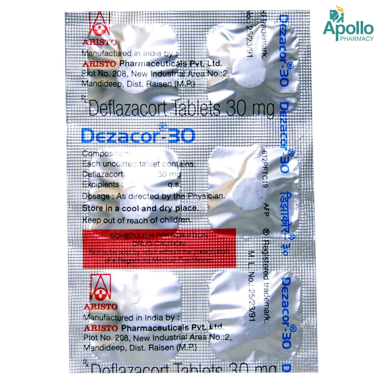 Dezacor 30 Tablet | Uses, Side Effects, Price | Apollo Pharmacy