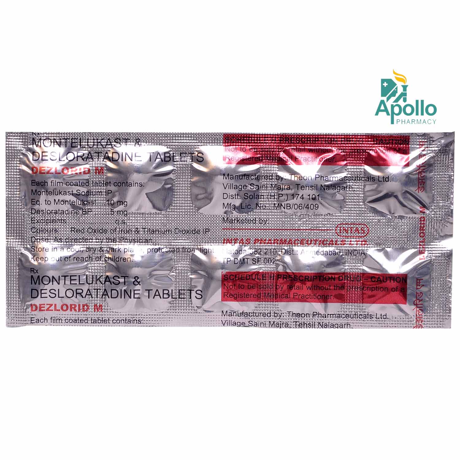Dezlorid M Tablet 10's Price, Uses, Side Effects, Composition - Apollo ...