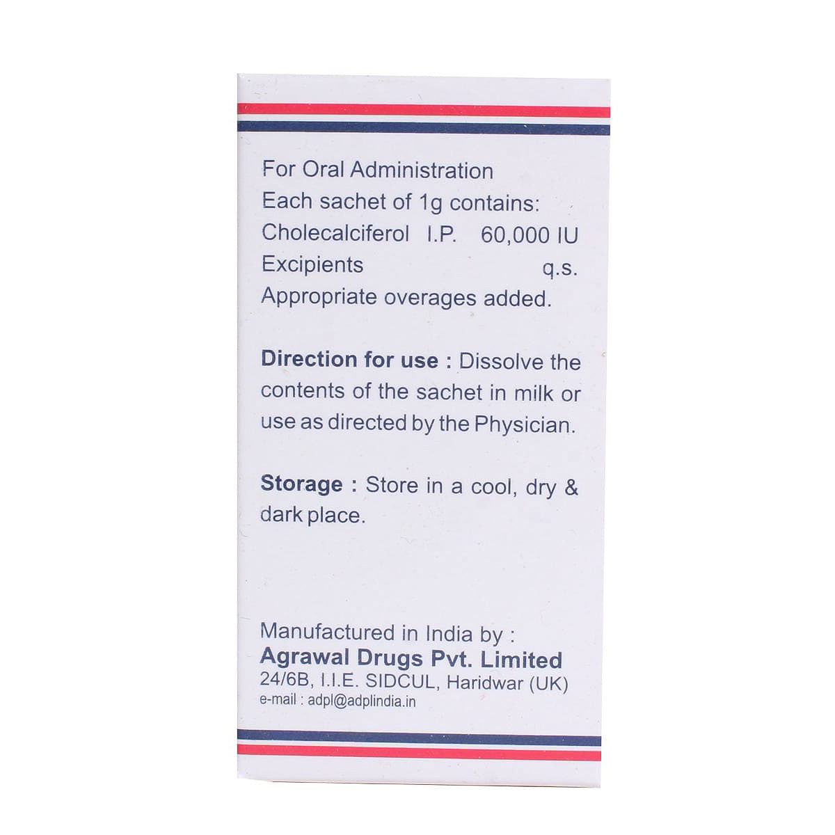 D Gain Sachet 1 gm Price, Uses, Side Effects, Composition - Apollo Pharmacy