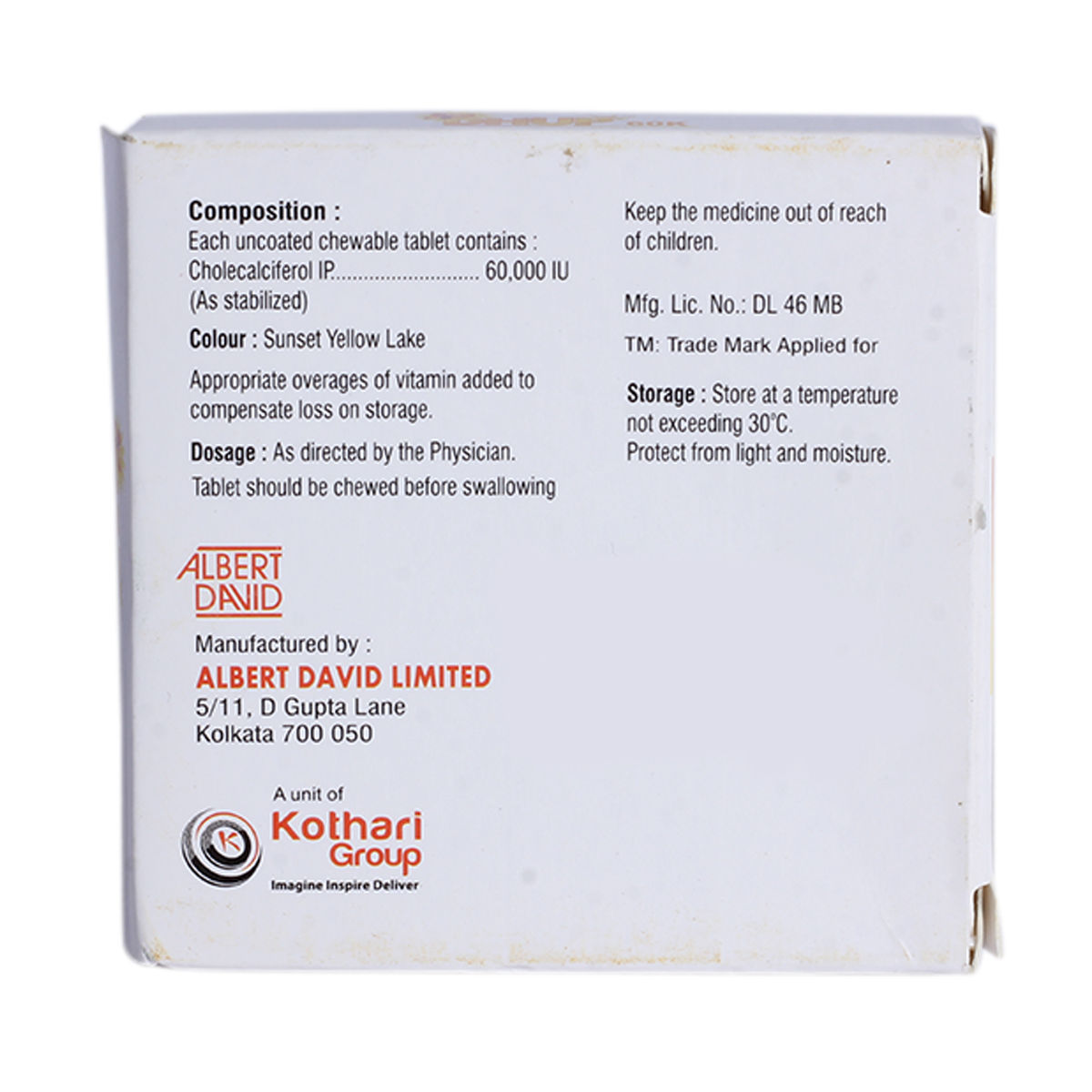 Dhup 60K Tablet | Uses, Side Effects, Price | Apollo Pharmacy