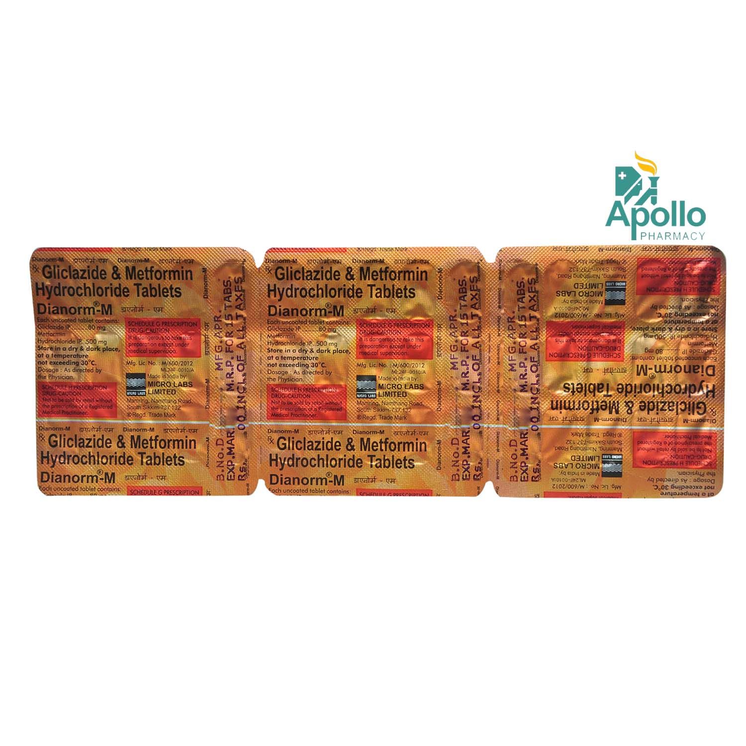 Dianorm-M Tablet | Uses, Side Effects, Price | Apollo Pharmacy