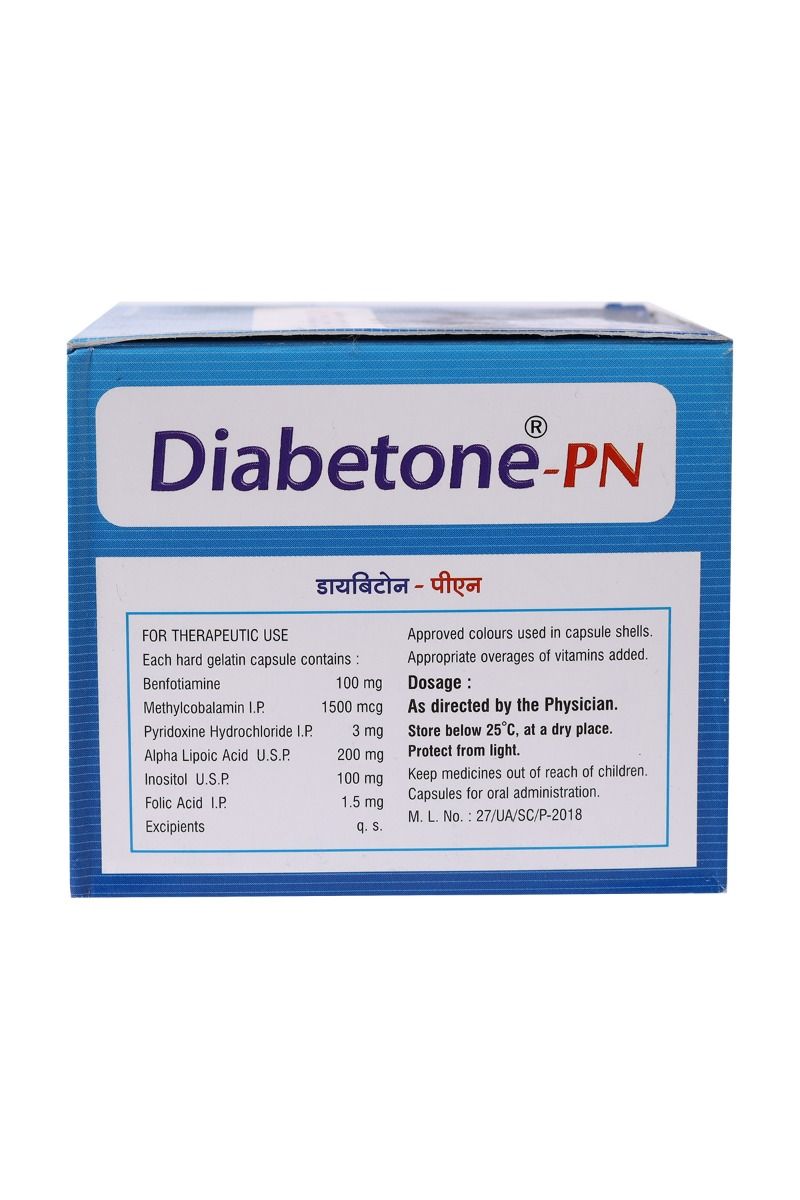 Diabetone PN Capsule 15's Price, Uses, Side Effects, Composition ...