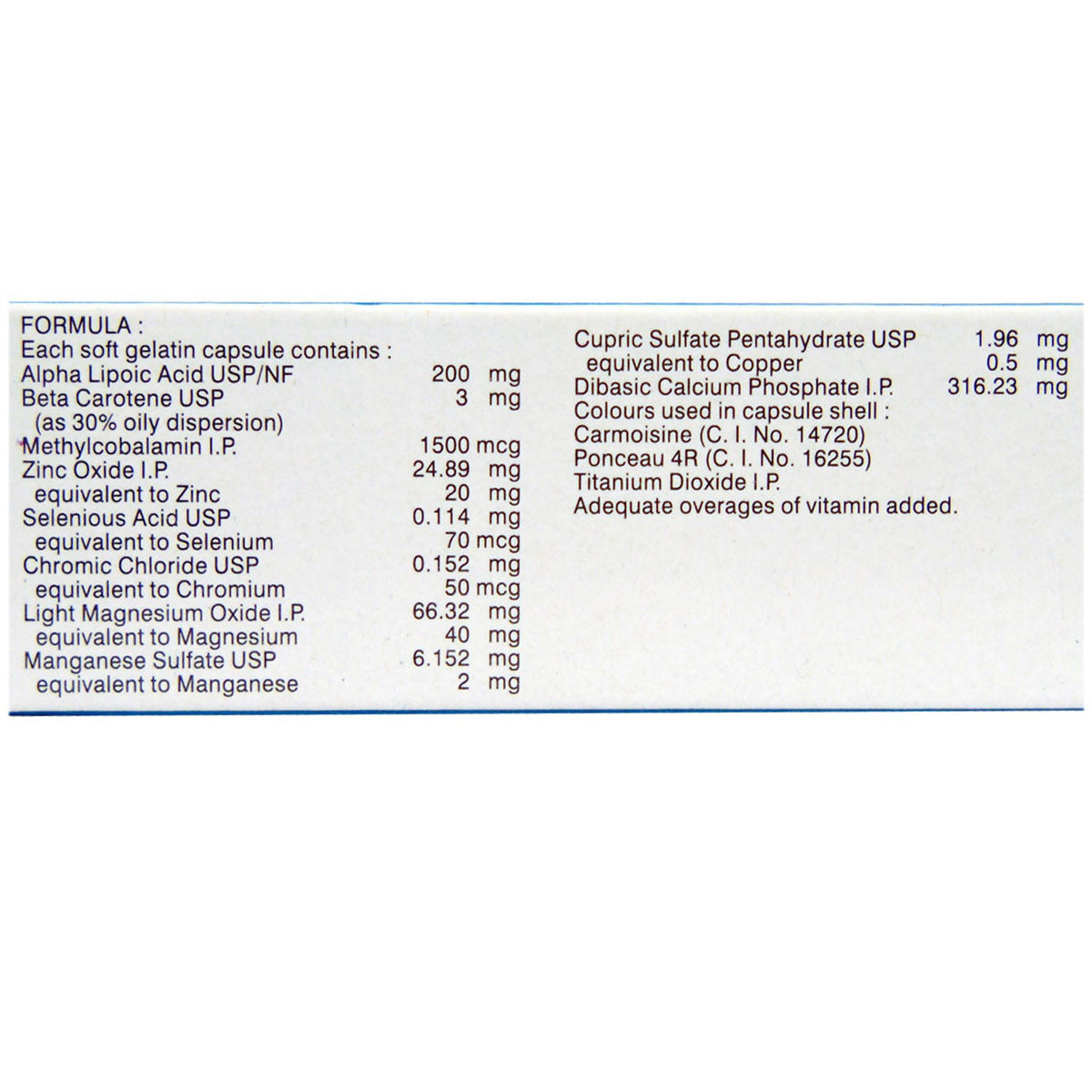 Diavit Plus Capsule 10's Price, Uses, Side Effects, Composition ...
