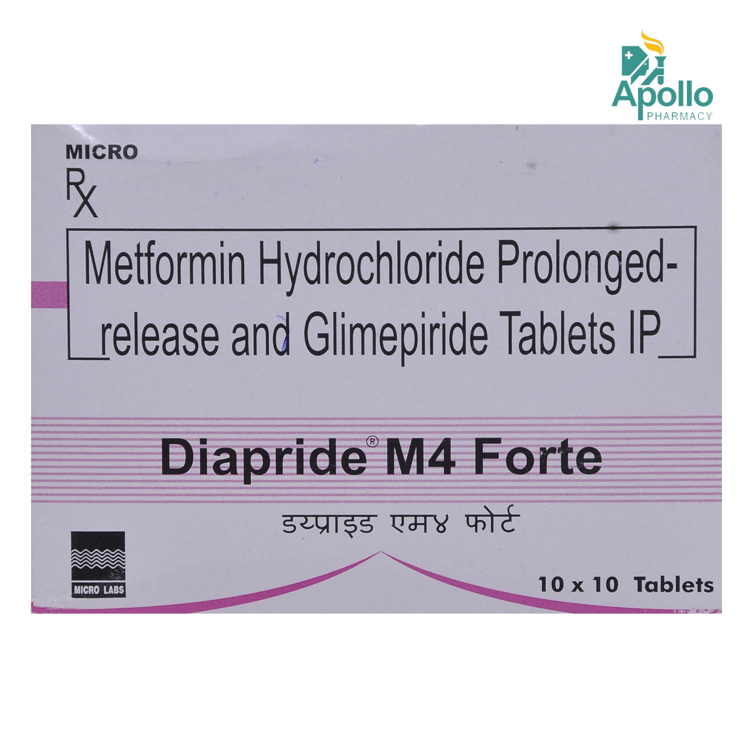 Diapride M4 Forte Tablet | Uses, Side Effects, Price | Apollo Pharmacy