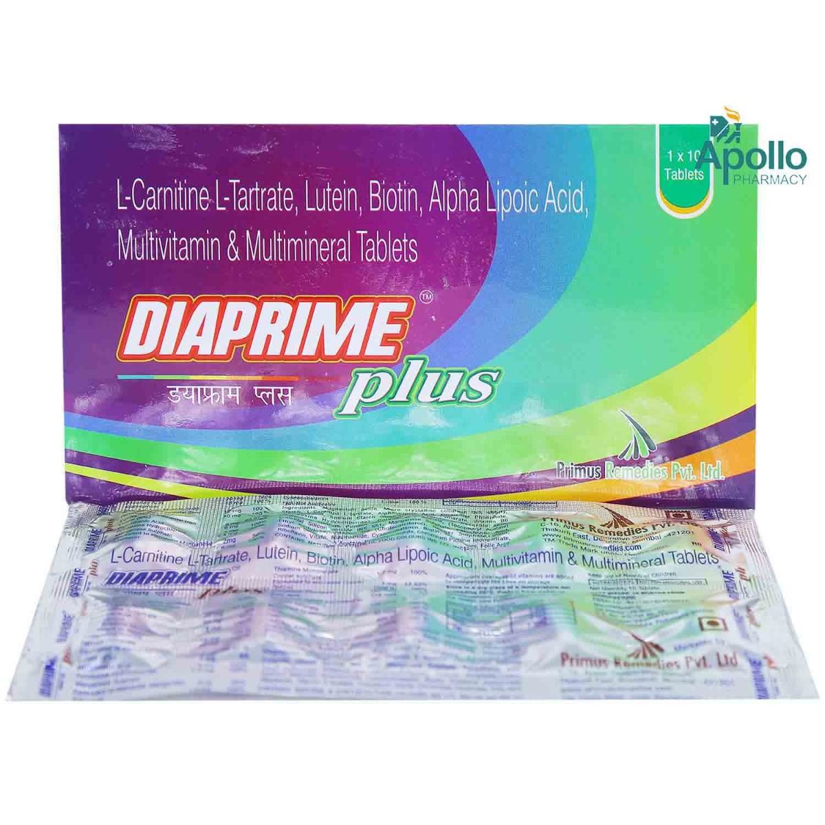 Diaprime Plus Tablet 10's Price, Uses, Side Effects, Composition ...