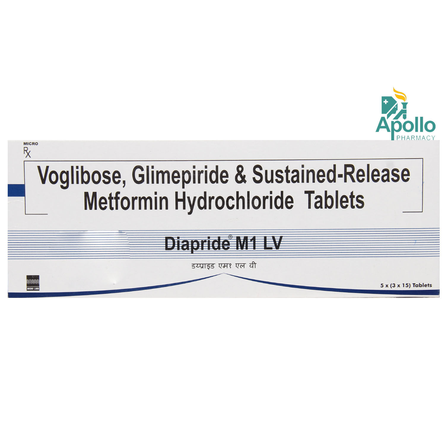 Diapride M1 LV Tablet | Uses, Side Effects, Price | Apollo Pharmacy
