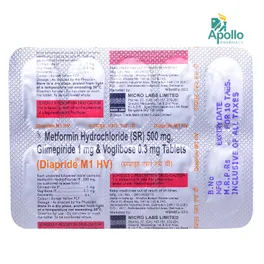 DIAPRIDE M1 HV TABLET | Uses, Side Effects, Price | Apollo Pharmacy