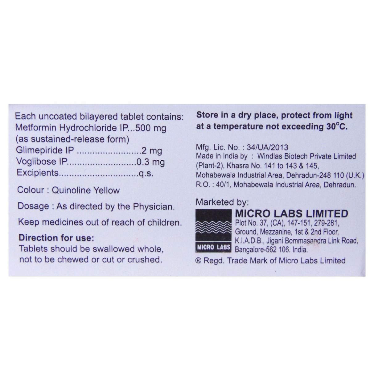 Diapride M2 HV Tablet 10's Price, Uses, Side Effects, Composition ...