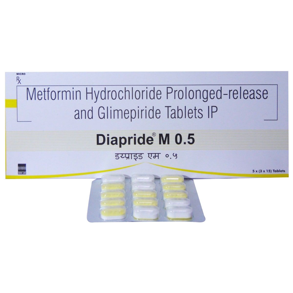Diapride M 0.5 Tablet 15's Price, Uses, Side Effects, Composition ...