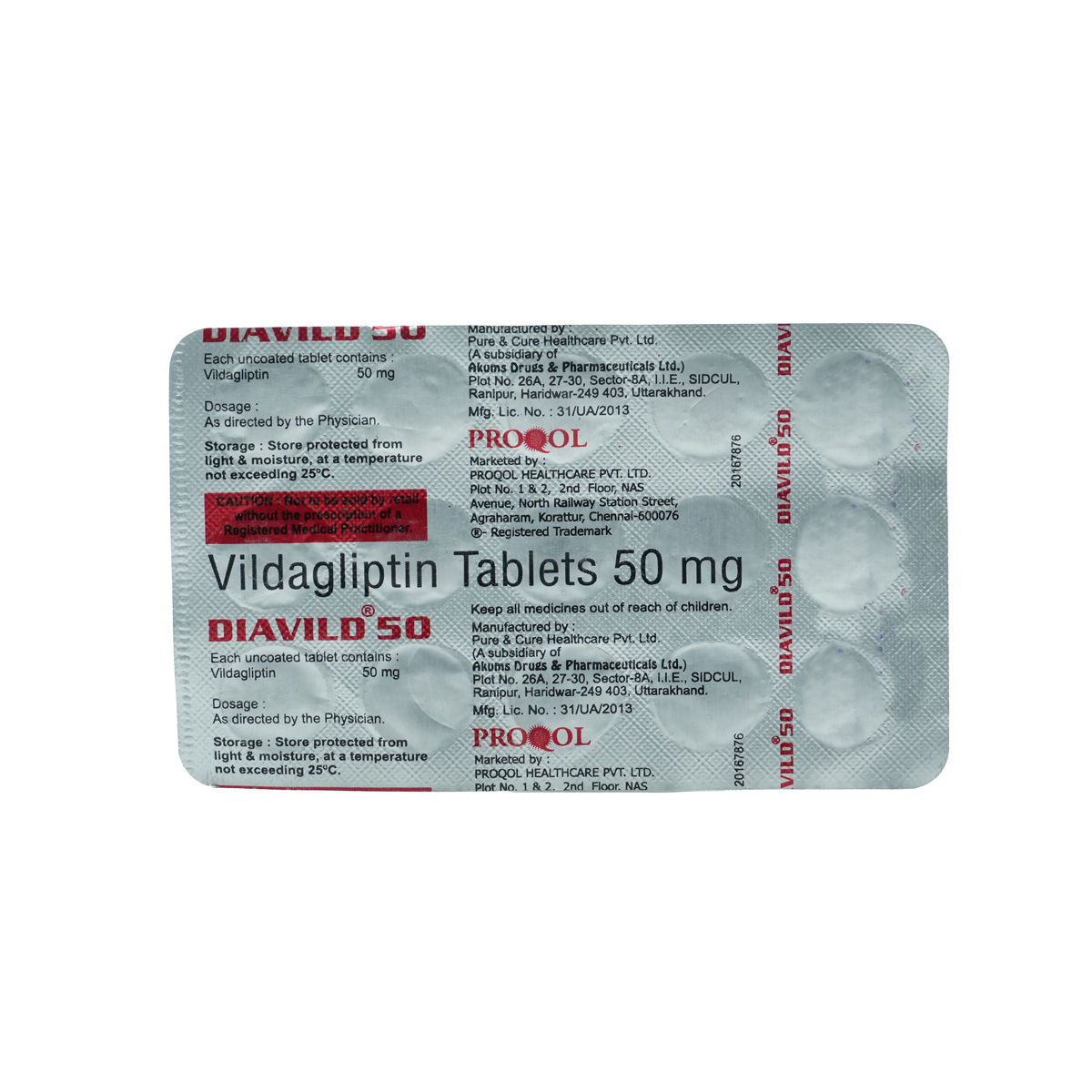 Diavild 50Mg Tablet | Uses, Side Effects, Price | Apollo Pharmacy