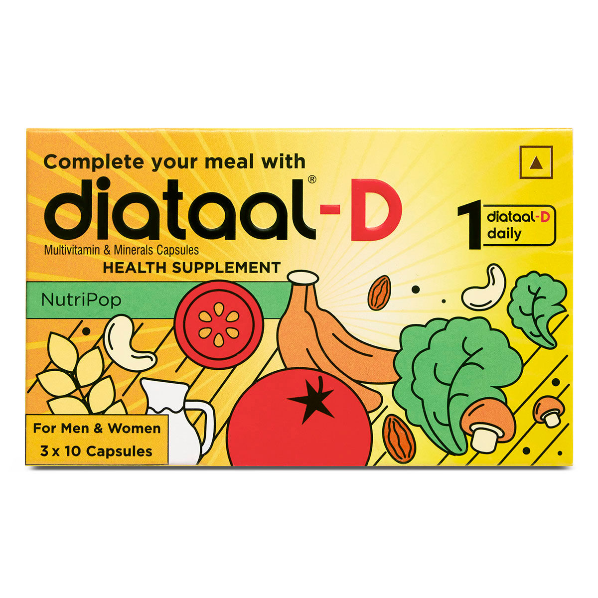 Buy Diataal-D Multivitamin For Men & Women 30 Capsules | vit. D, ALA, B ...