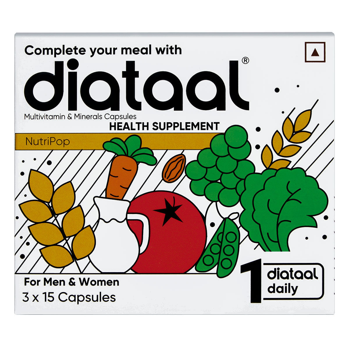 Buy Diataal Multivitamin & Minerals Capsule, 45 Count | 19 Minutes ...
