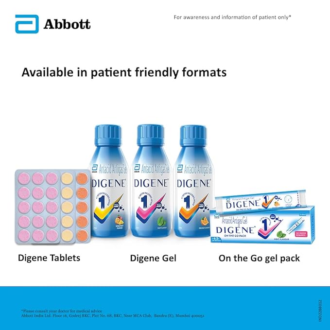 Buy Digene Acidity & Gas Relief Gel Mixed Fruit Flavour, 200 ml | 19 ...
