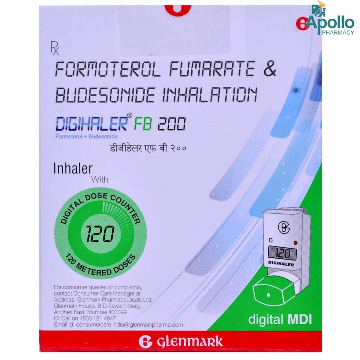 Digihaler FB 200 Inhaler | Uses, Side Effects, Price | Apollo Pharmacy