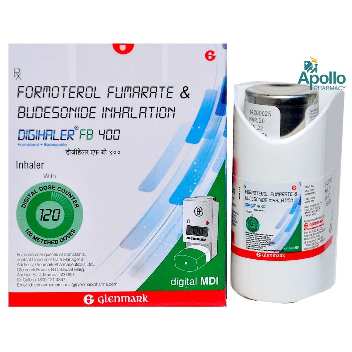 Digihaler FB 400 Inhaler 120 mdi | Uses, Side Effects, Price | Apollo ...