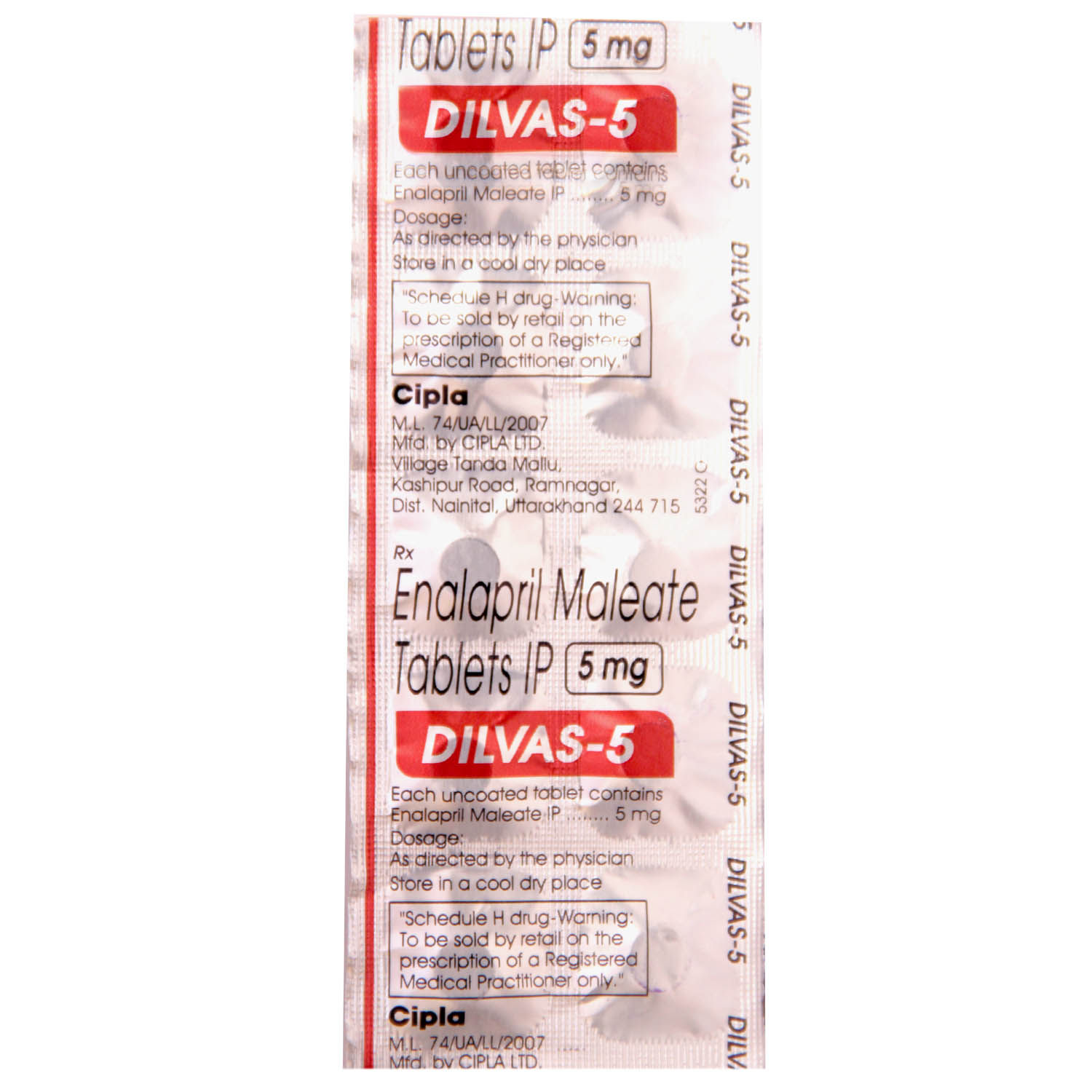 Dilvas 5 Tablet 10's Price, Uses, Side Effects, Composition - Apollo ...