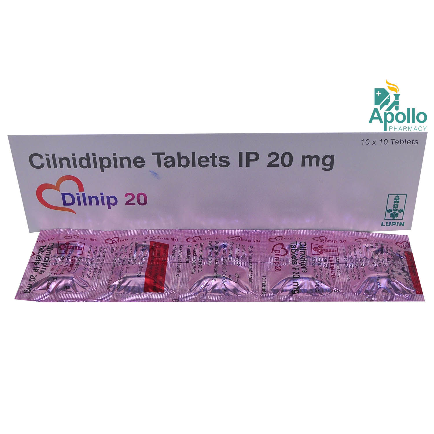 Dilnip 20 Tablet 10's Price, Uses, Side Effects, Composition - Apollo ...