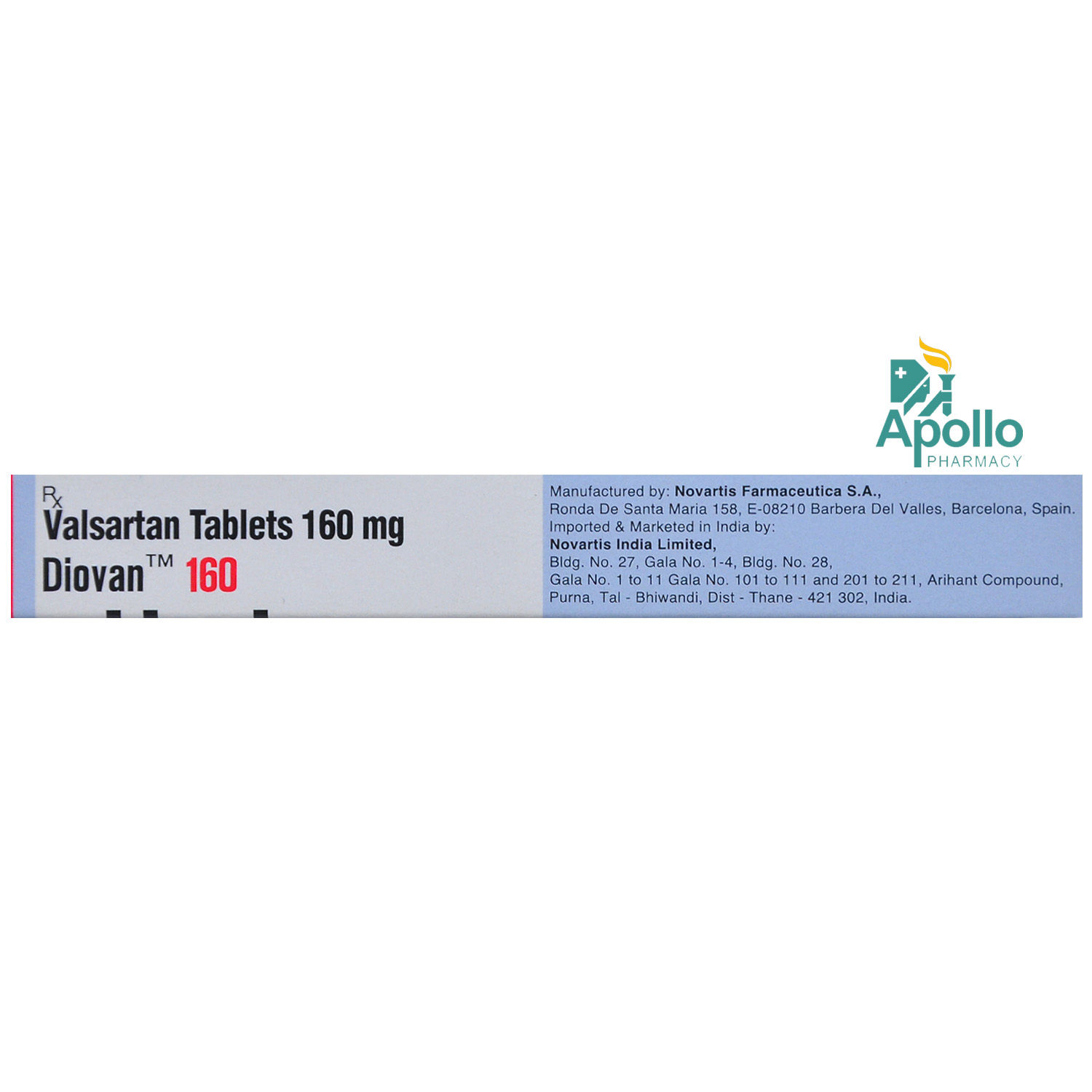 Diovan 160 Tablet 14's Price, Uses, Side Effects, Composition - Apollo ...